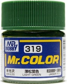 C319 краска художественная т. м. MR.HOBBY 10мл LIGHT GREEN