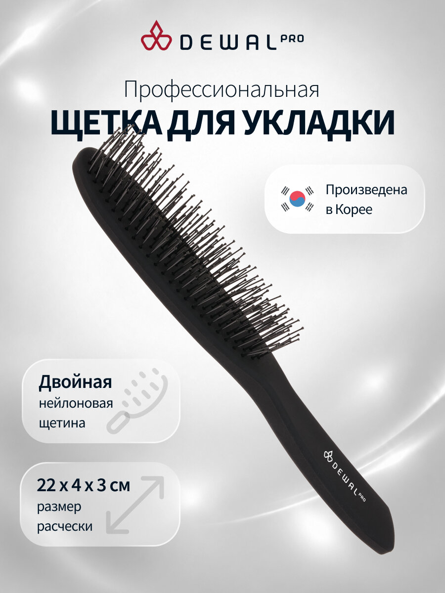 Расческа для волос Dewal Pro Витраж | Vitrage BRV4 (6 рядов)