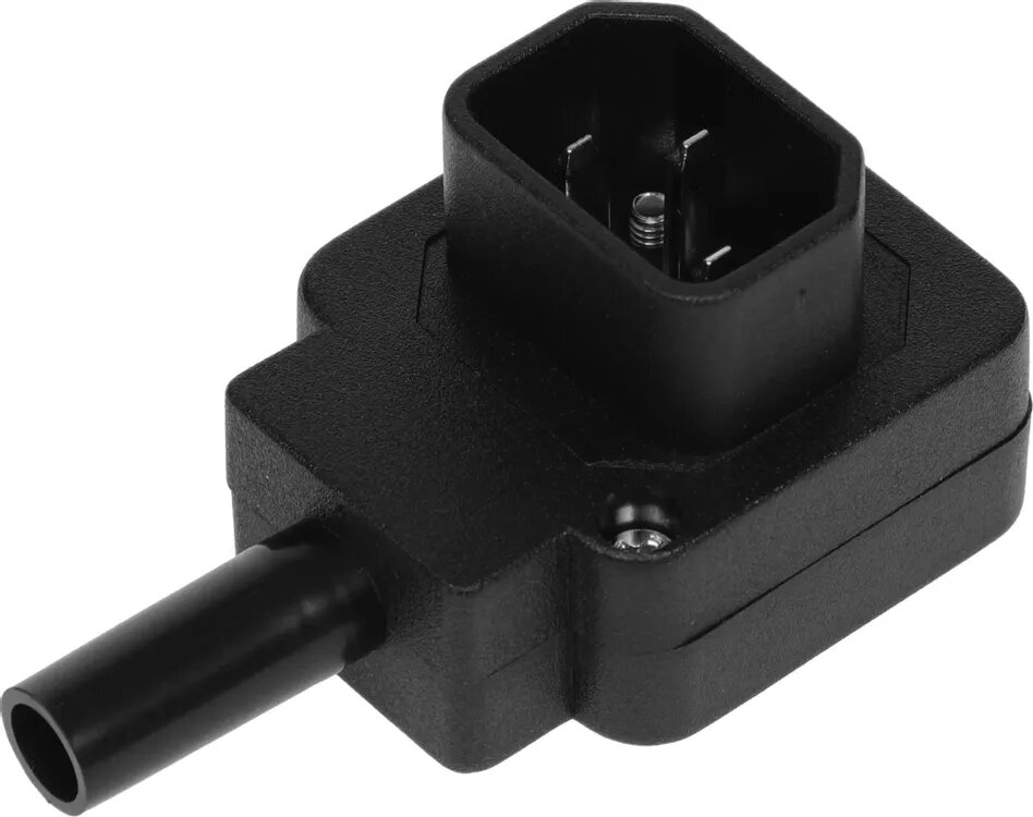 Вилка LanMaster LAN-IEC-320-C14/90, IEC 60320 C14, 10A, 250V