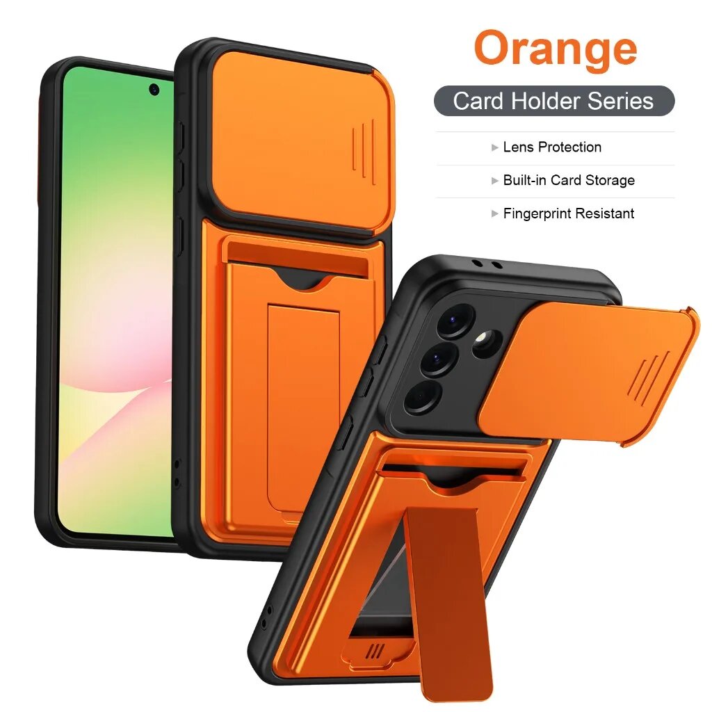 Силиконовый Чехол-подставка Для Samsung Galaxy A Series A57 A37 A27 Galaxy A17 5G, Оранжевый, orange
