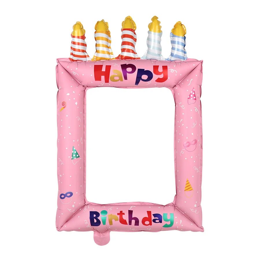 Фоторамка из шаров принцесса 28 дюймов xunyihappy Розовый, Pink