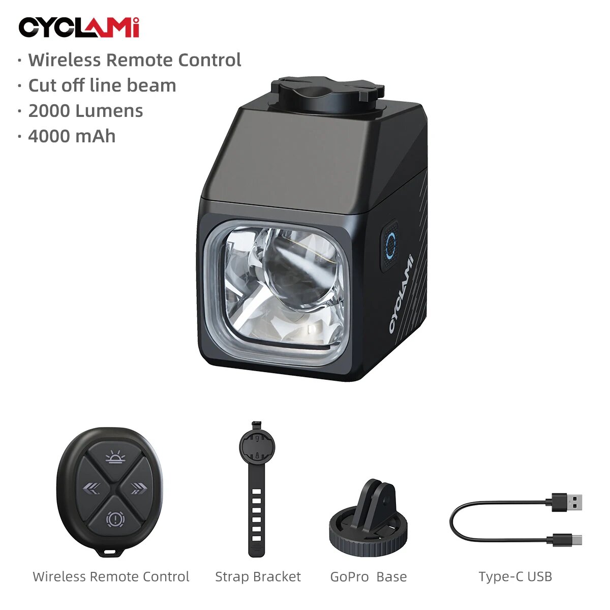 CYCLAMI CYC2000 беспроводная умная велофара CYC2000