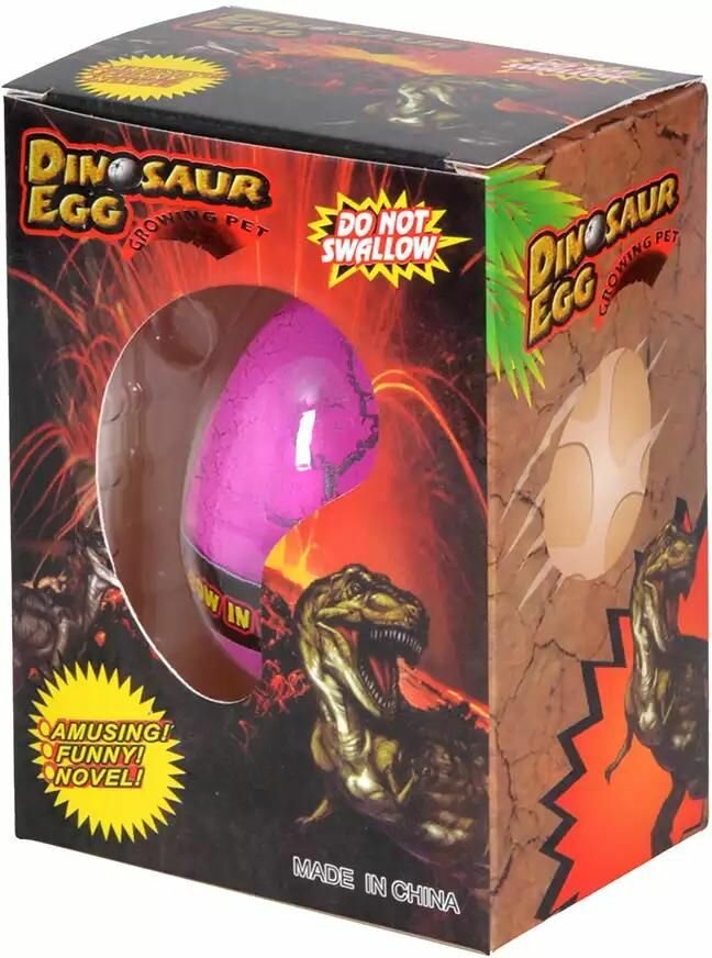 Детская игрушка Динозавр в яйце, растет в воде, в коробке