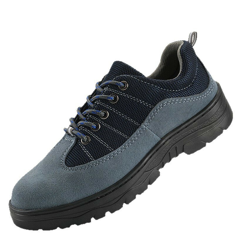 [2026] Мужская защитная обувь, противоударная, противопрокольная, летняя, дышащая, с прочной подошвой, легкая, износостойкая, рабочая обувь.