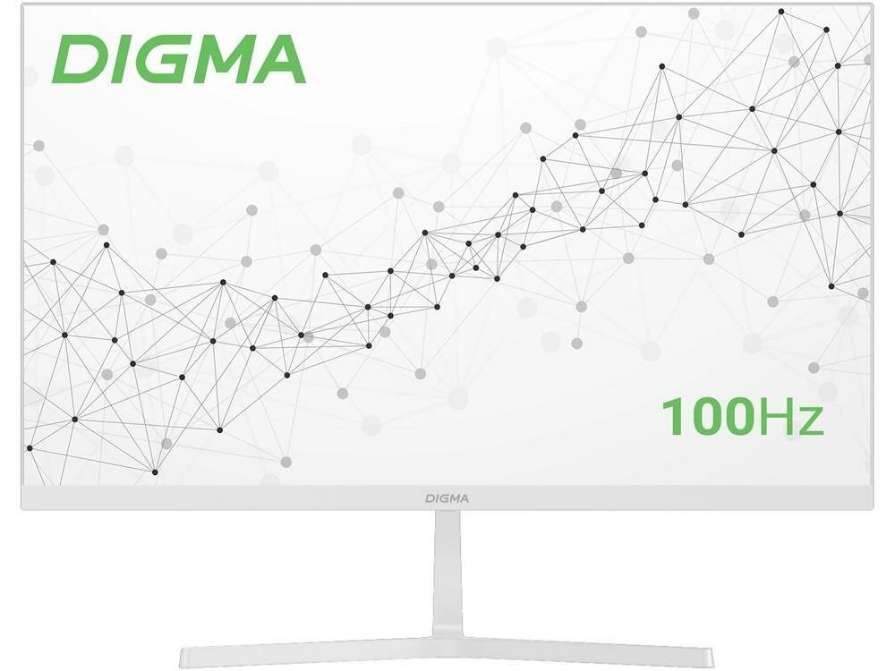 Монитор 21.5 Digma Progress 22A502F белый, VA LED, 5ms, 16:9, 1920x1080, 250 cd/m, 178°/178°, 100Hz, HDMI, VGA, DP, матовая, G-Sync, FreeSync, FHD