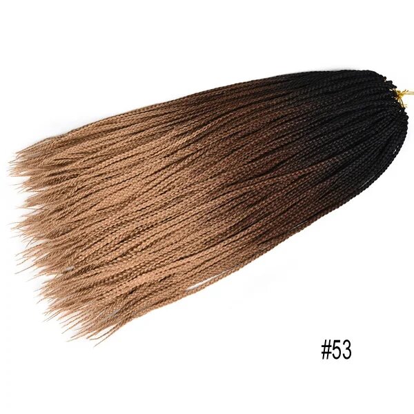 TOMO Синтетические косы 22 корня радужный омбре розовый красный 4 шт./лот, 53