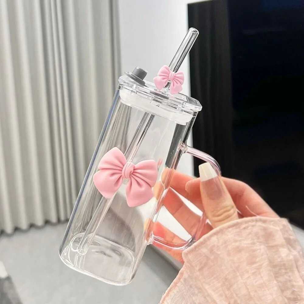 Стеклянная чашка для матчи Розовый, Pink