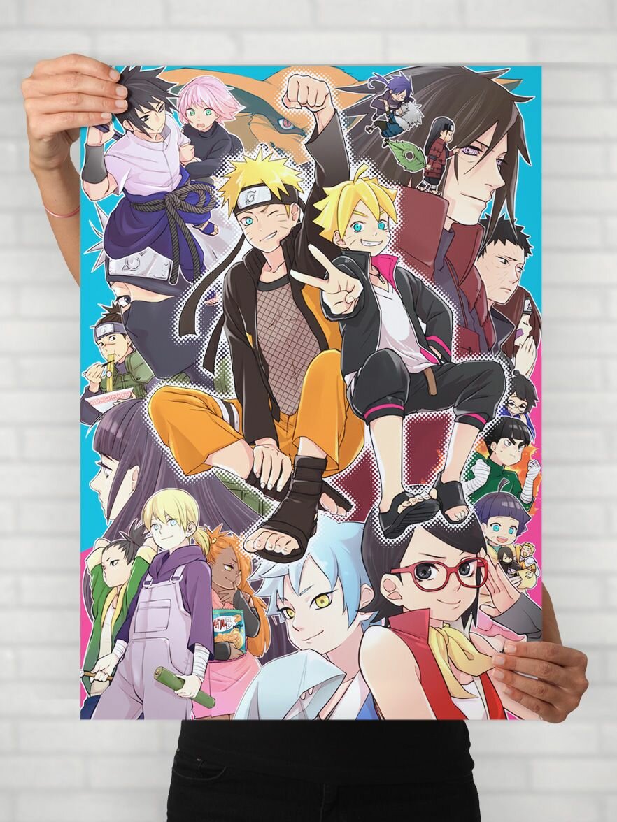 Плакат на стену для интерьера Наруто Ураганные Хроники (Naruto 11) - Постер по аниме и японской анимации формата A2 (42x61 см)