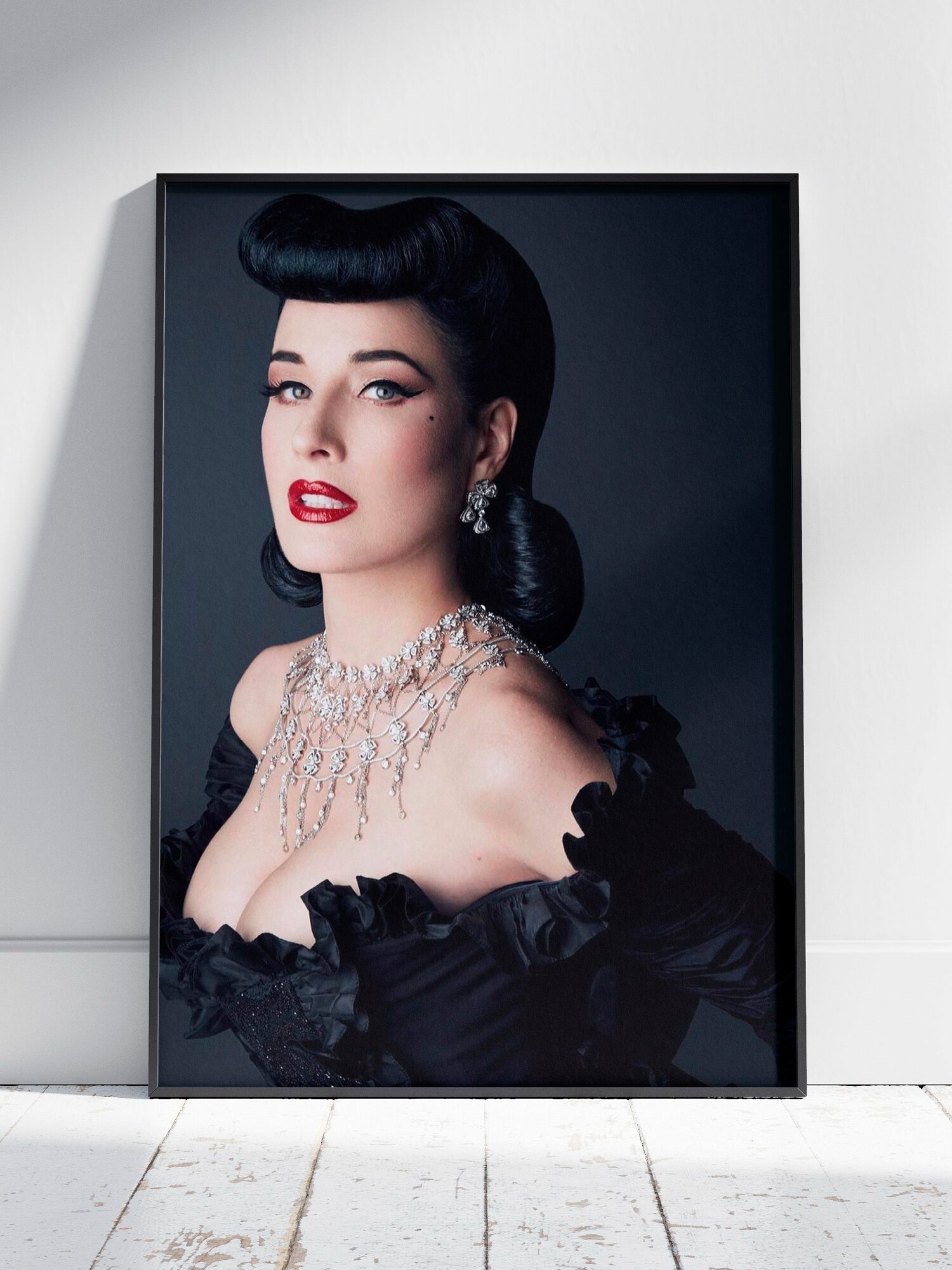 Плакат на стену для интерьера Дита фон Тиз (Dita Von Teese 14) - Постер по модели, бренду и моде формата A4 (21x30 см)