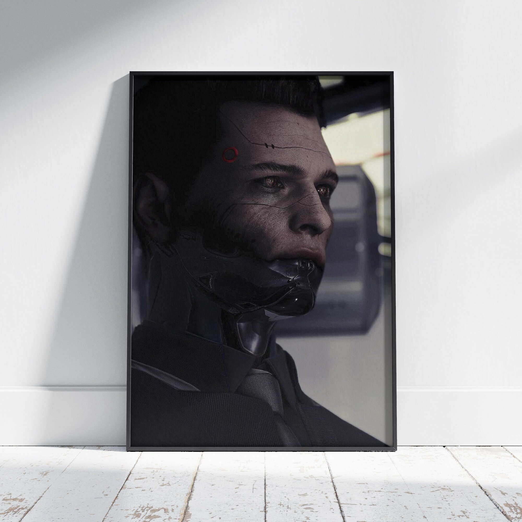 Плакат на стену для интерьера Detroit Become Human (Девиант Коннор 2) - Постер по игре формата А4 (21x30 см)