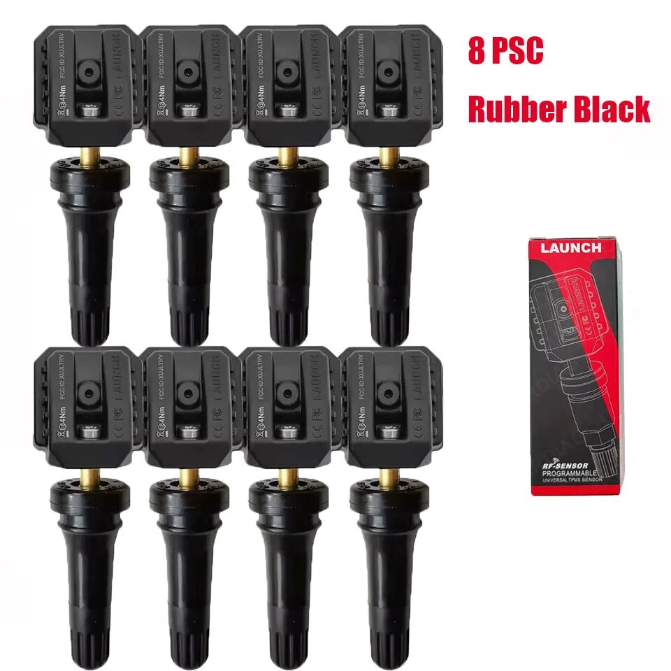 Датчик давления в шинах LAUNCH X431 RF 315/433 МГц 2-в-1 LTR05 TPMS: инструмент 8PCS LTR05 Rubber