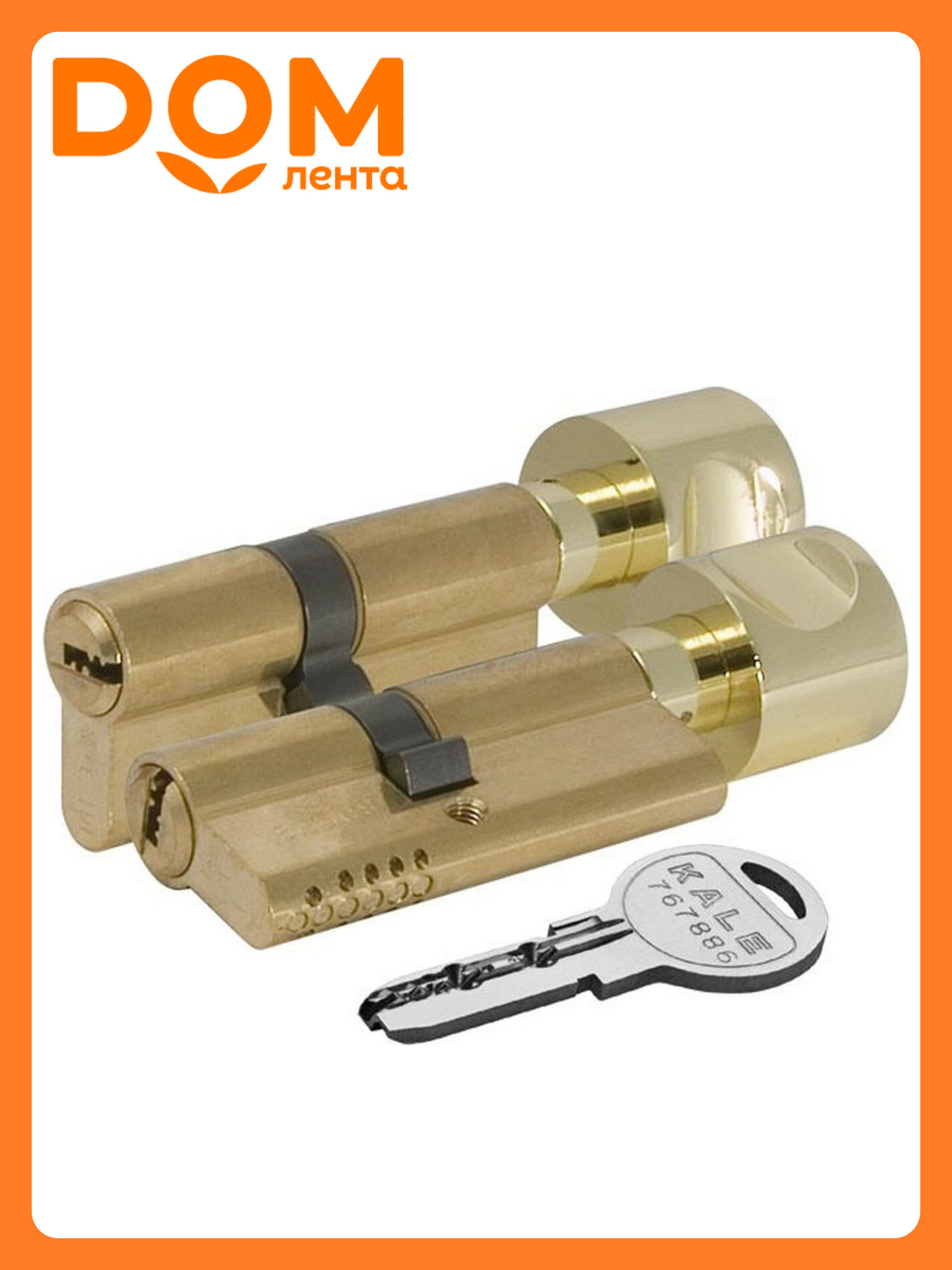 Цилиндр Kale Kilit 164 OBS SCE/68 мм (26+10+32) ключ/вертушка латунь