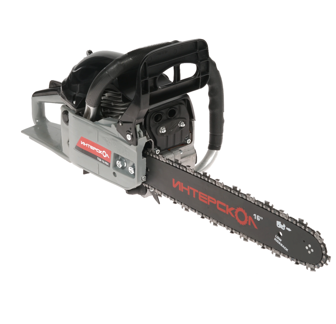 Цепная бензопила ИНТЕРСКОЛ PCB-16/45L, черный/серый, (843.0.0.40)