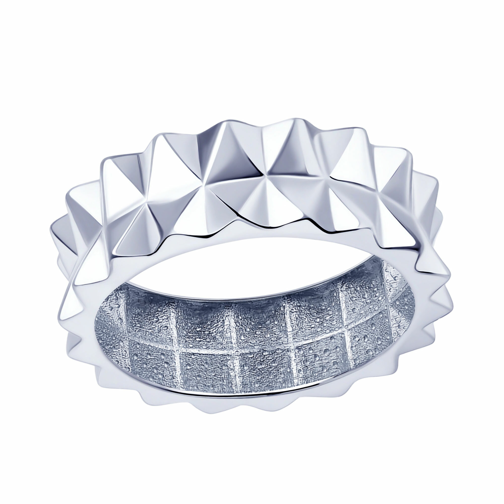 Кольцо широкое Diamant online, серебро, 925 проба, родирование