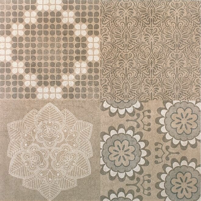 Керамический гранит KERAMA MARAZZI SG614520R Королевская дорога обрезной орнамент коречневый 60х60x9 Цена за 1/уп