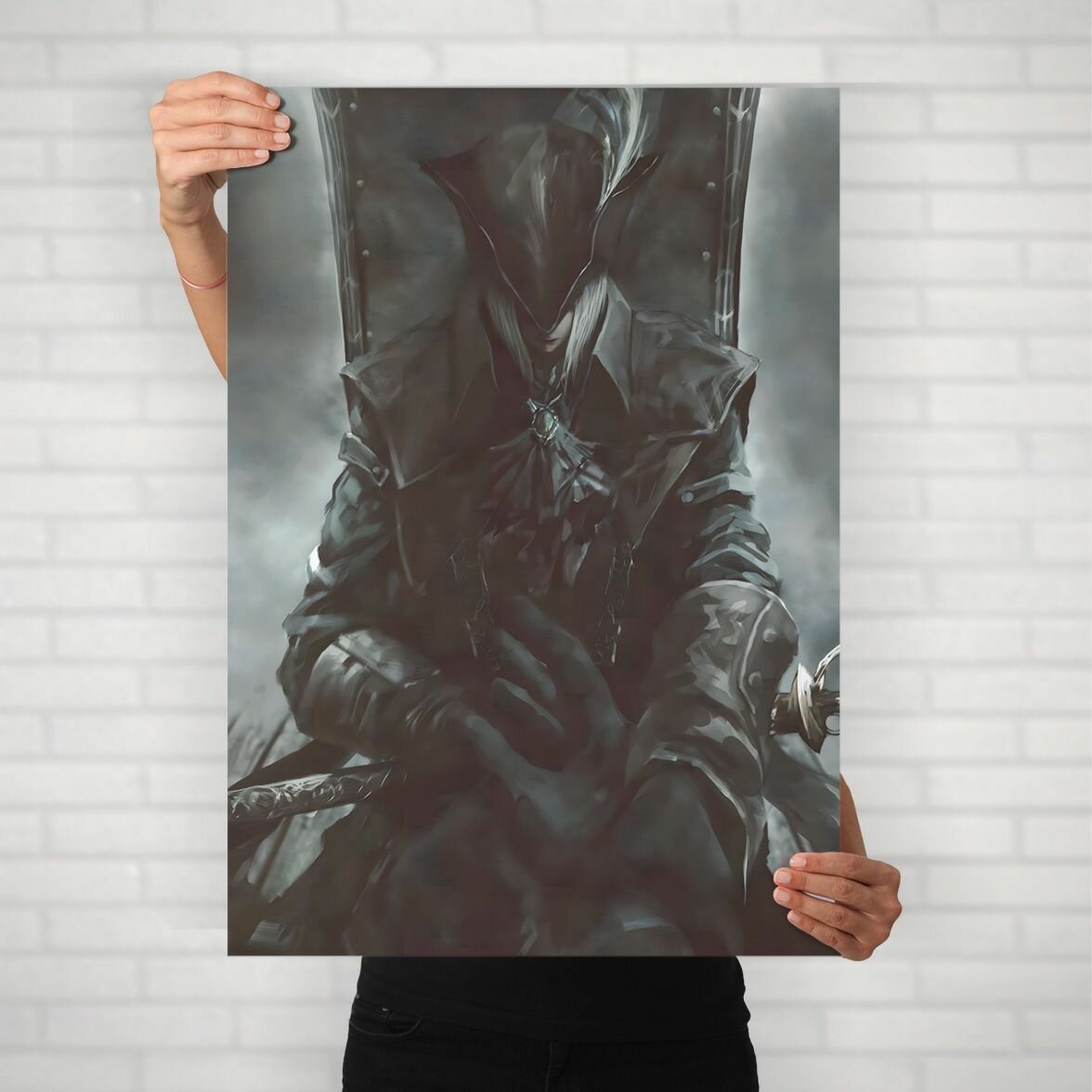 Плакат на стену для интерьера Бладборн (Леди Мария 25) - Постер по игре Bloodborne формата А1 (60x84 см)