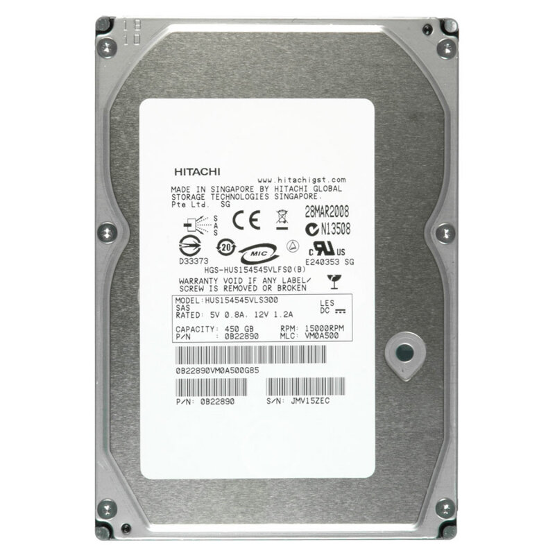 Жесткий диск Hitachi HUS154545VLS300 450Gb SAS 3,5" HDD