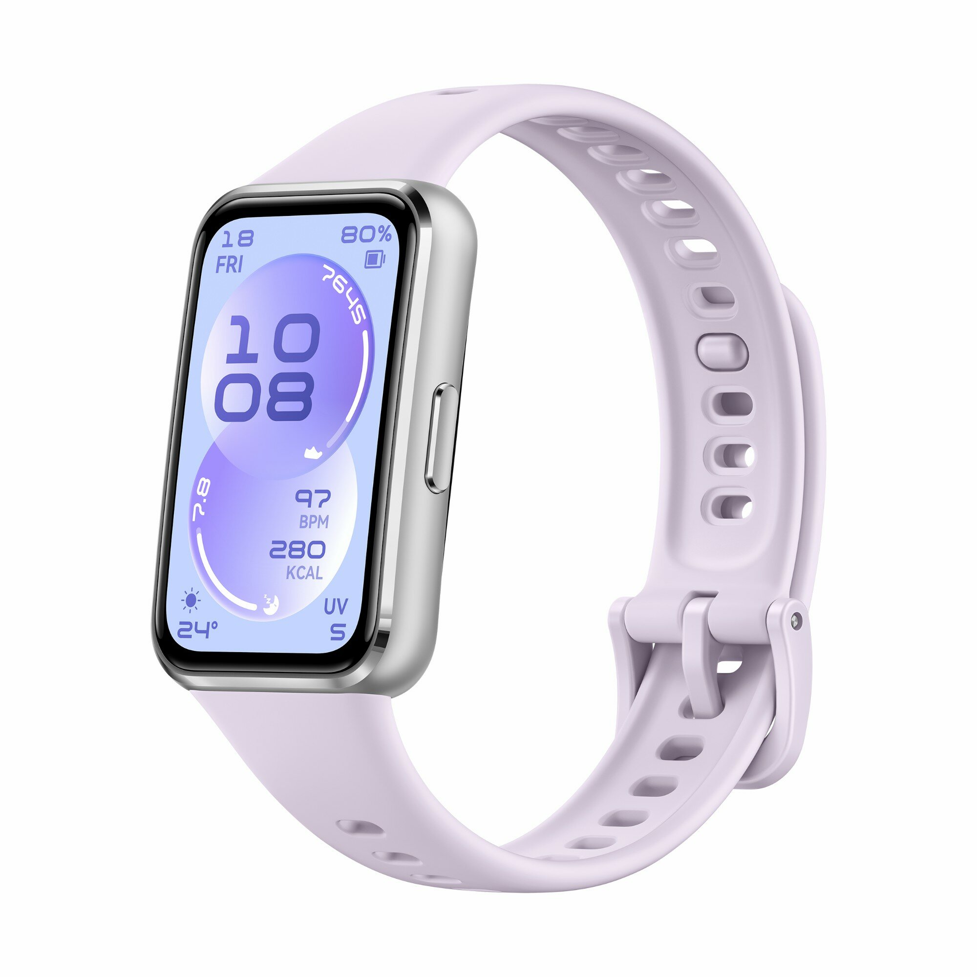 Фитнес-браслет HUAWEI BAND 11 металлический корпус, (55020GVB), фиолетовый