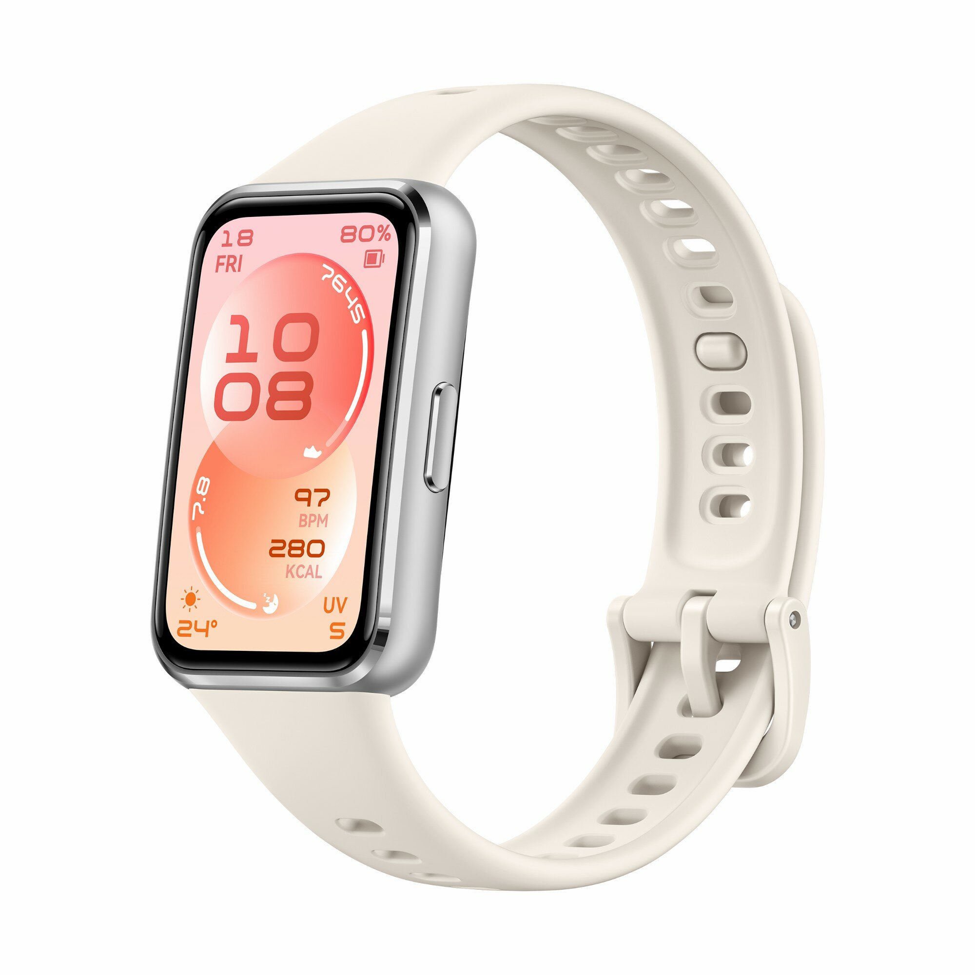 Фитнес-браслет HUAWEI BAND 11 металлический корпус, (55020GVC), белый