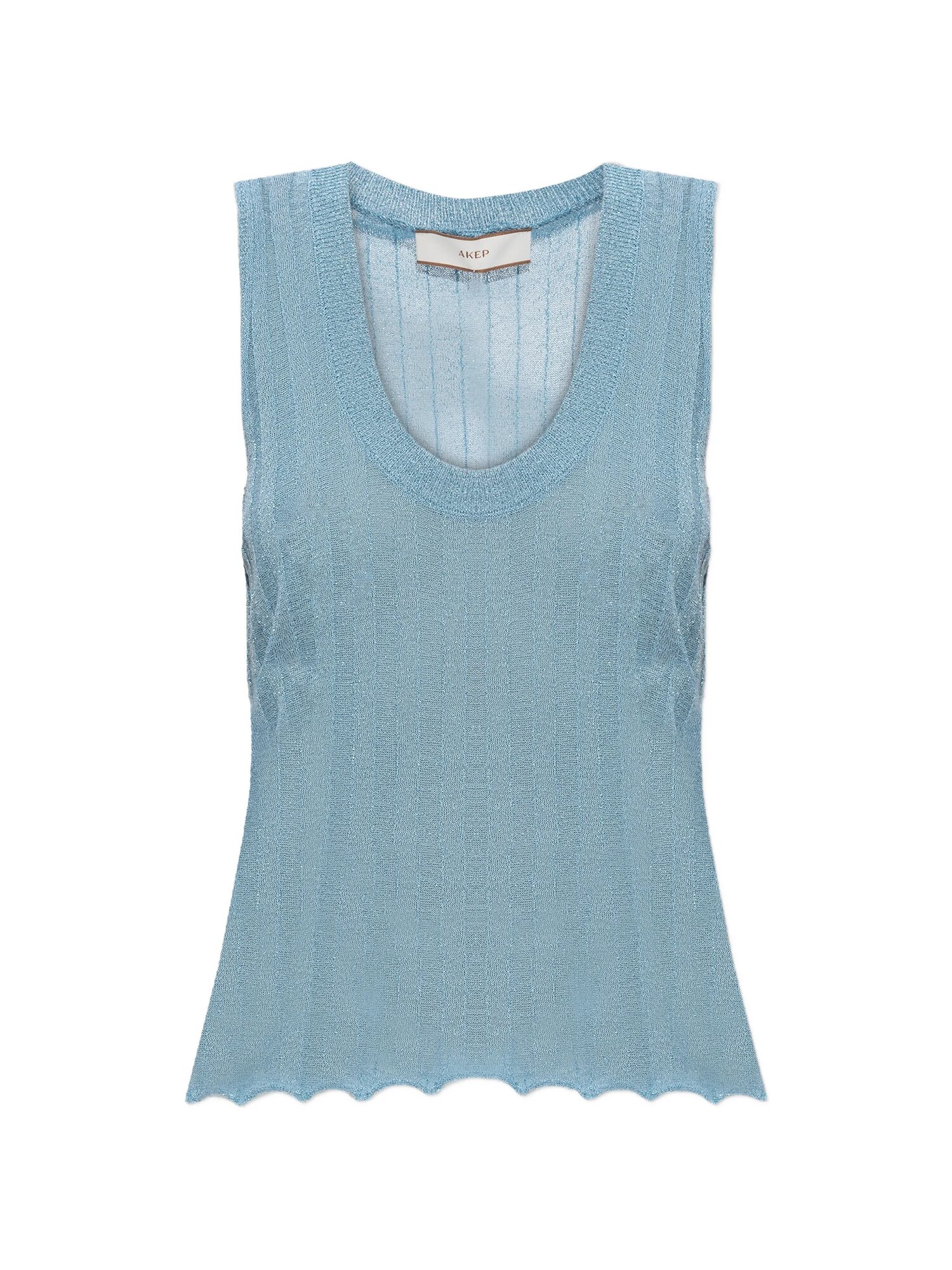 Топ Ribbed-knit sleeveless top