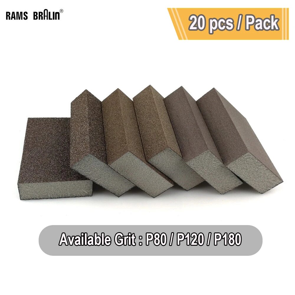 Шлифовальные губки RAMS BRALIN P80, 20 шт.
