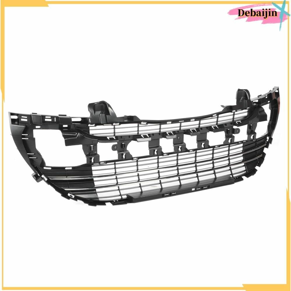 Решетка переднего бампера Peugeot 308 2008-2011, сетчатая из ABS, черная, OEM 7414. VH/7414. VJ, спортивный вид.