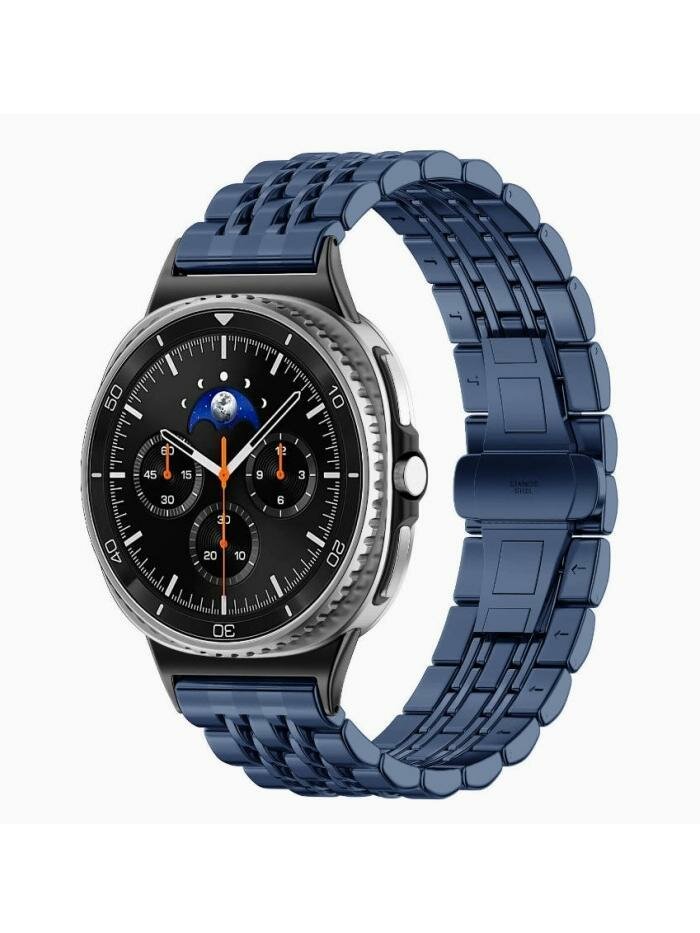 Ремешок для Samsung Galaxy Watch Ultra 47 мм, семизвенная металлическая браслет из нержавеющей стали