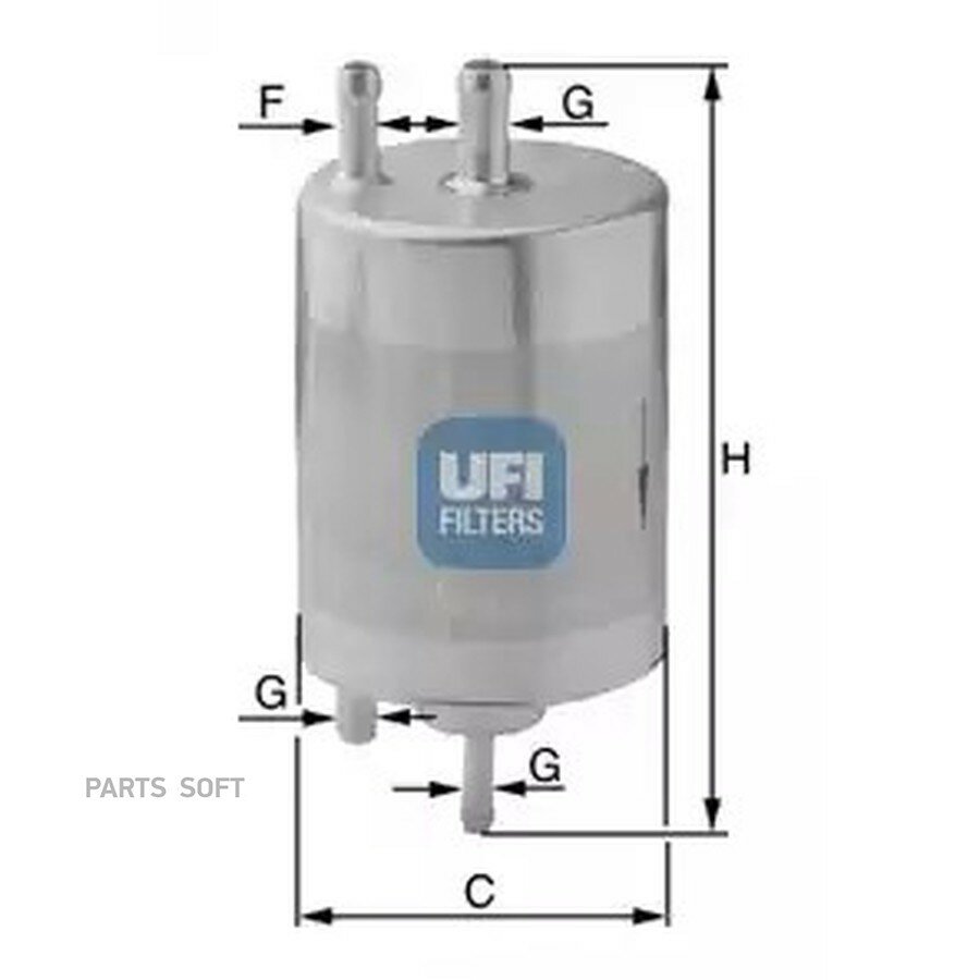 UFI 31.834.00 Фильтр топливный