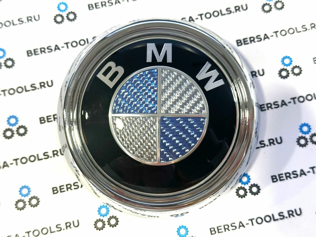 Эмблема BMW 105 мм карбон (51147196559)