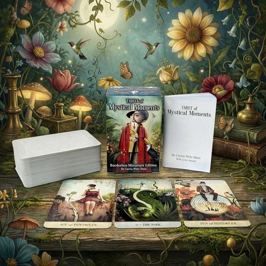 Карты Таро"Tarot of Mystical Moments Borderless Miniature" US Games / Таро мистических моментов Мини