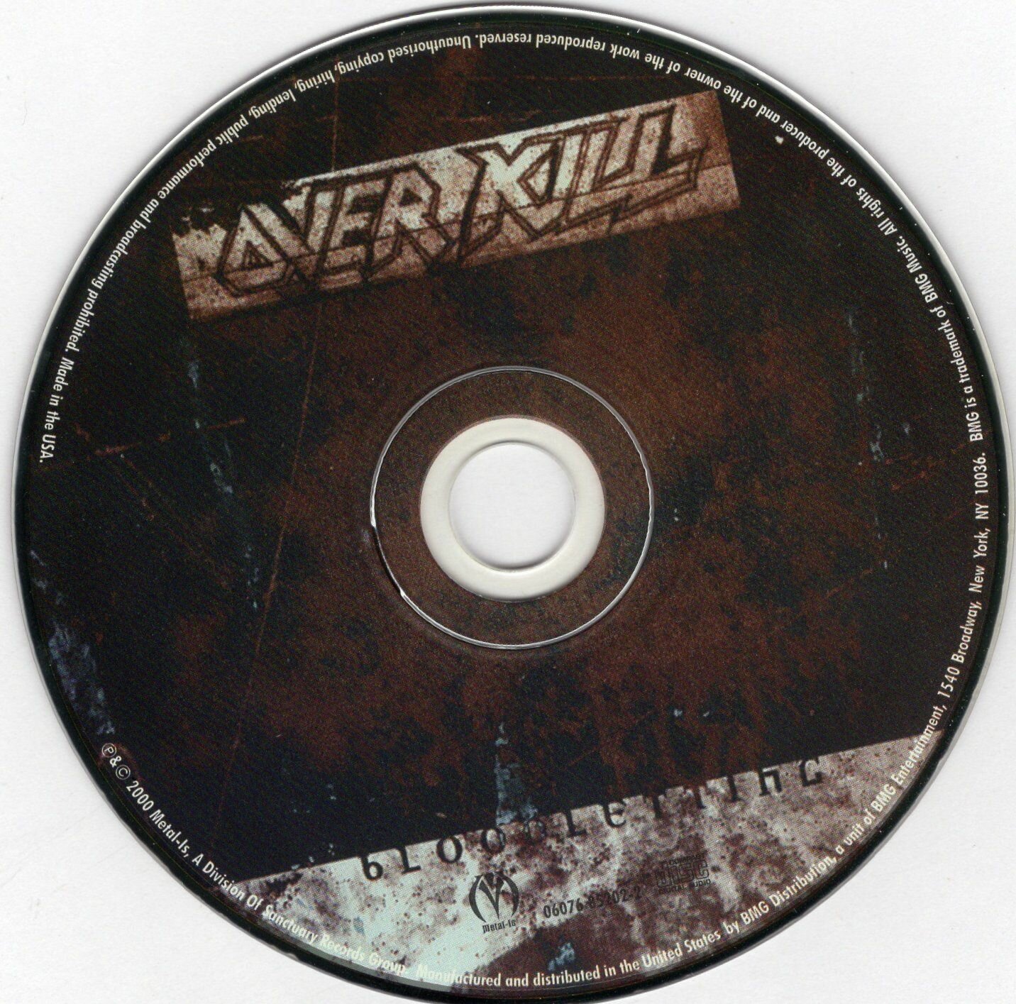 Overkill - Bloodletting, 2000, 2-page, CD-Аудио — фото 1