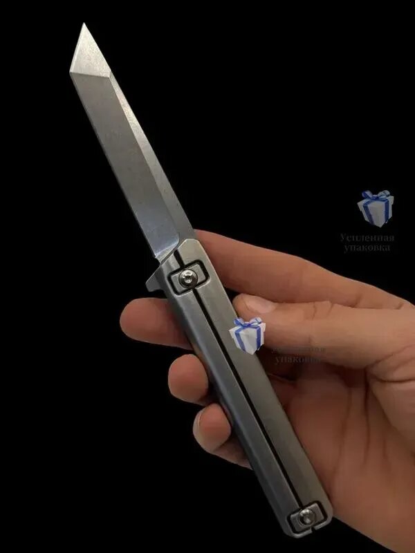 Складной нож D2 Tanto для туризма и выживания с металлической рукоятью