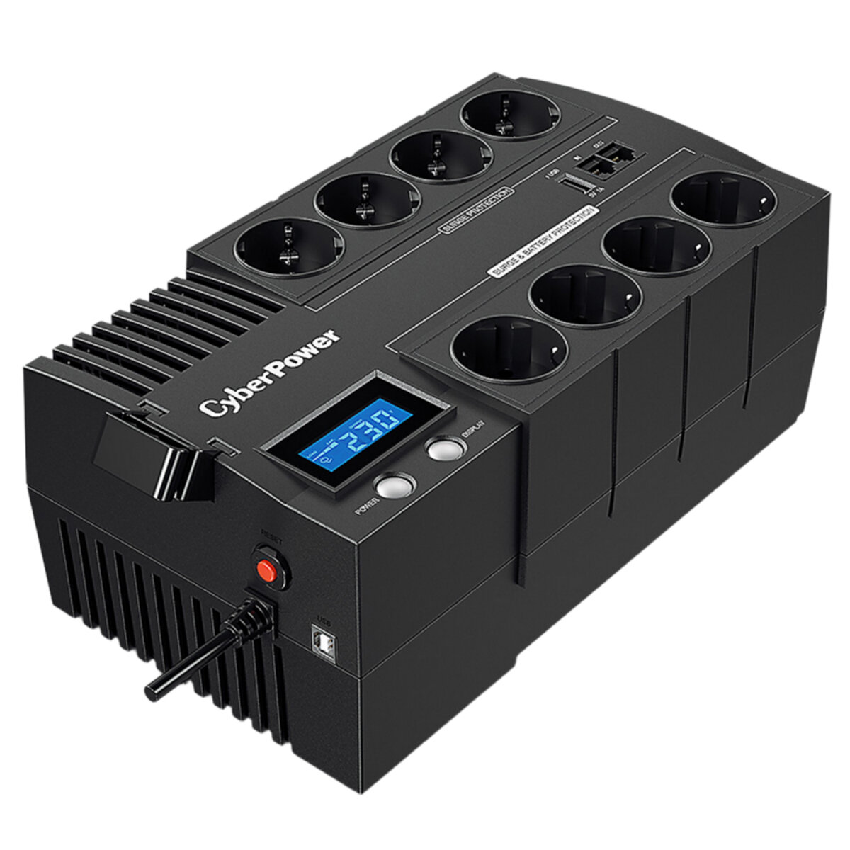 ИБП Cyberpower BR700E черный, Line-Interactive 700VA/420W USB/RJ11/45 (4+4 EURO)