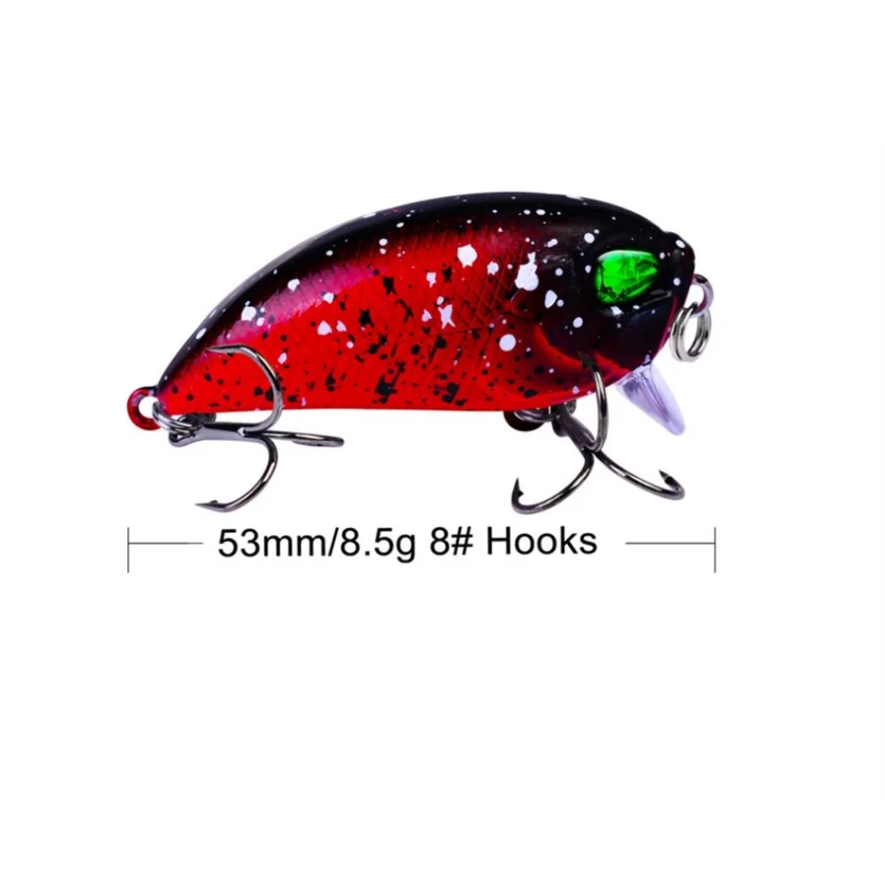 Плавающий воблер красный 53 мм/8.5 г 8# Hooks