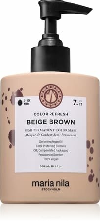 Краска для волос Maria Nila Colour Refresh, оттенок beige brown 7.23, 300 мл
