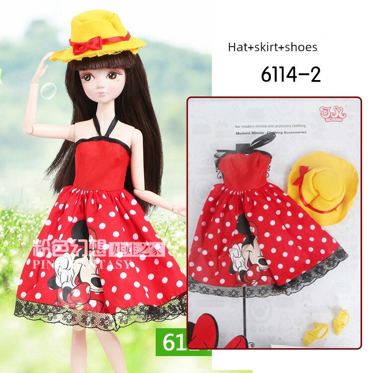 Одежда для куклы Little Jenny Momoko Ke'er 30cm (6-дюймовая): повседневная спортивная одежда, модное платье, наряды для