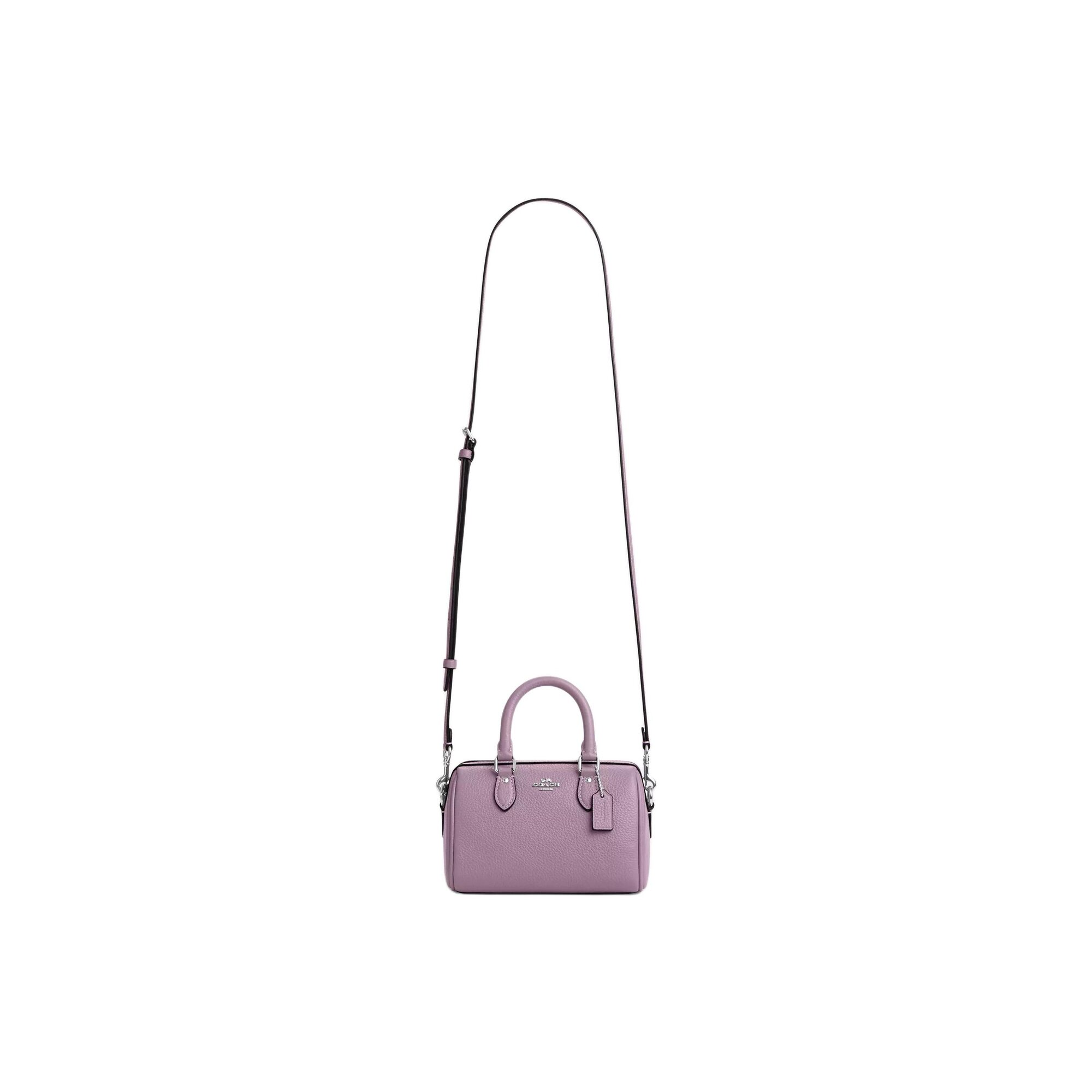 Сумка Coach Rowan, фактура матовая, purple — фото 1