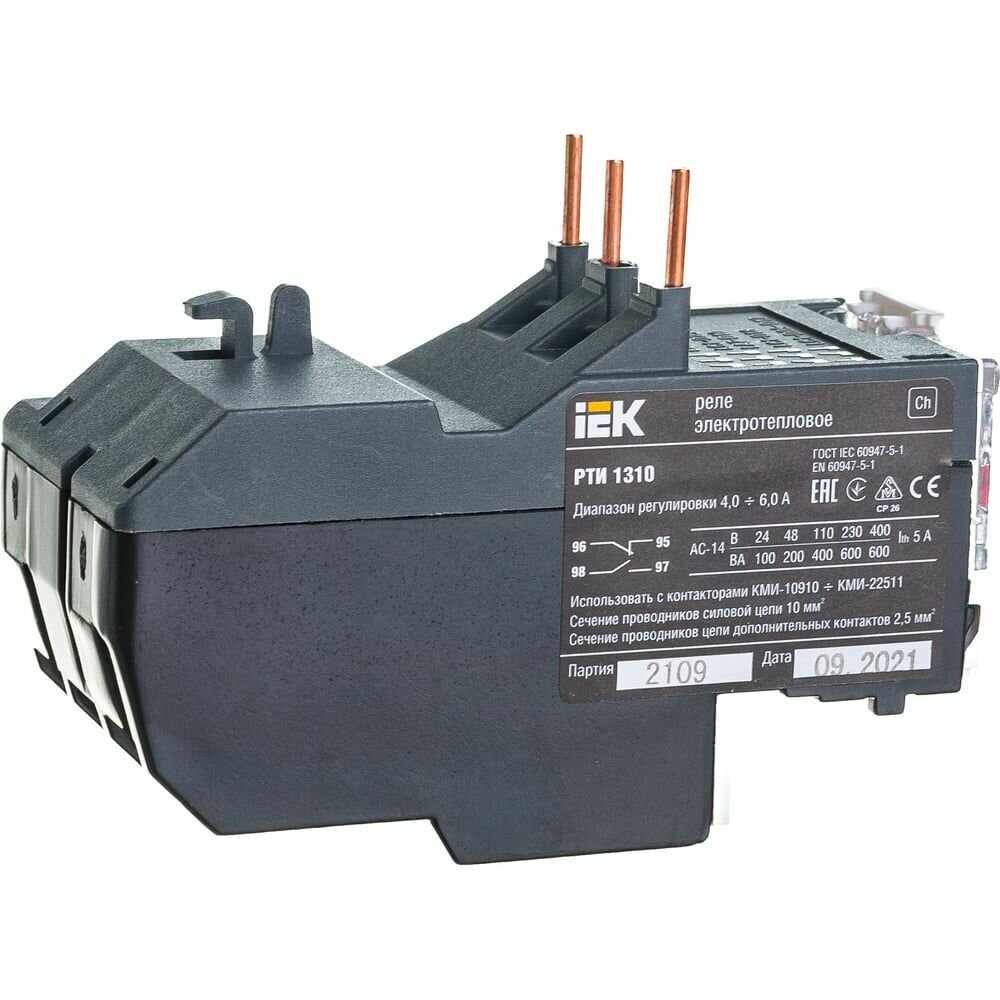 Реле тепл. РТИ 1310 4-6А KARAT IEK DRT10-0004-0006