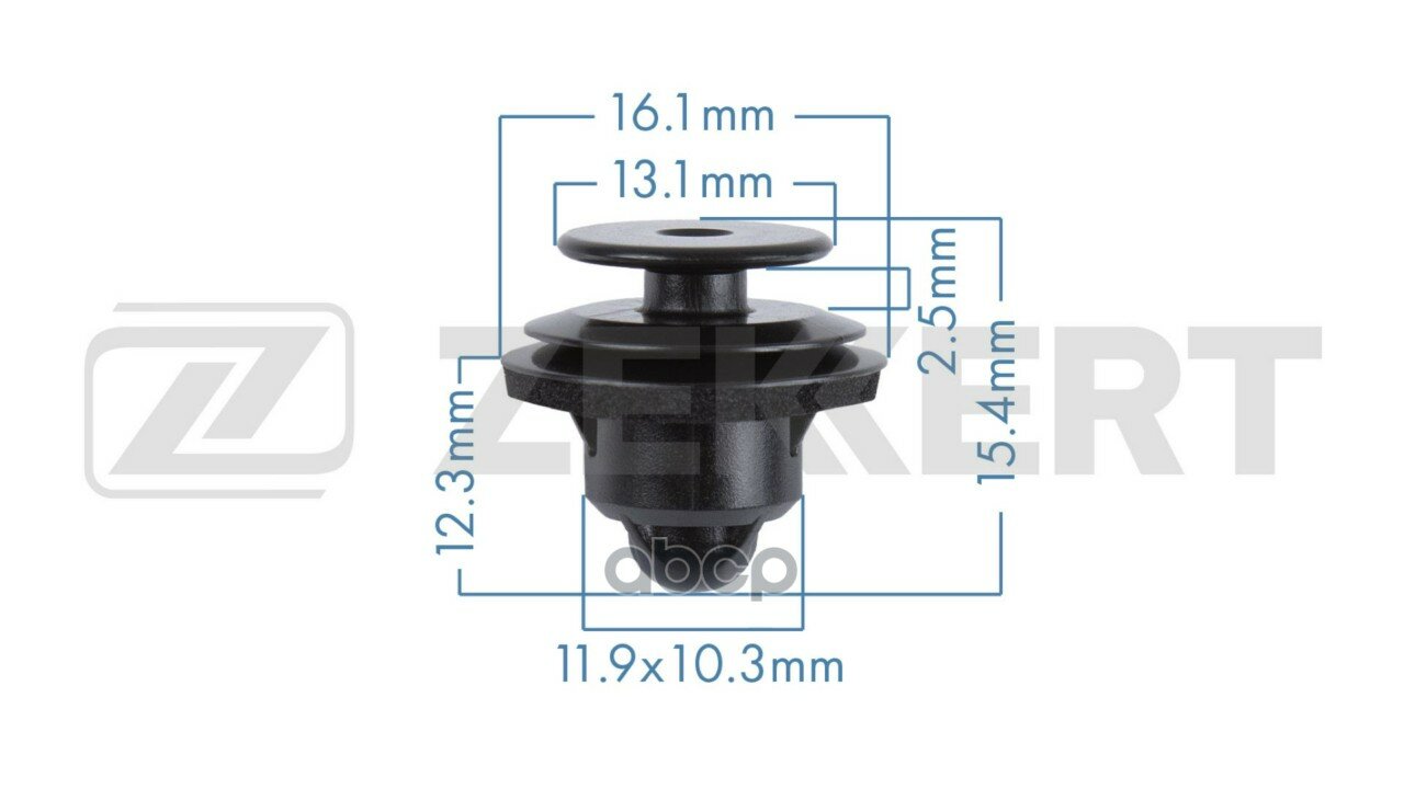 Клипса крепёжная Nissan (миним. кол-во заказа 10 шт) Zekkert арт. be-1063