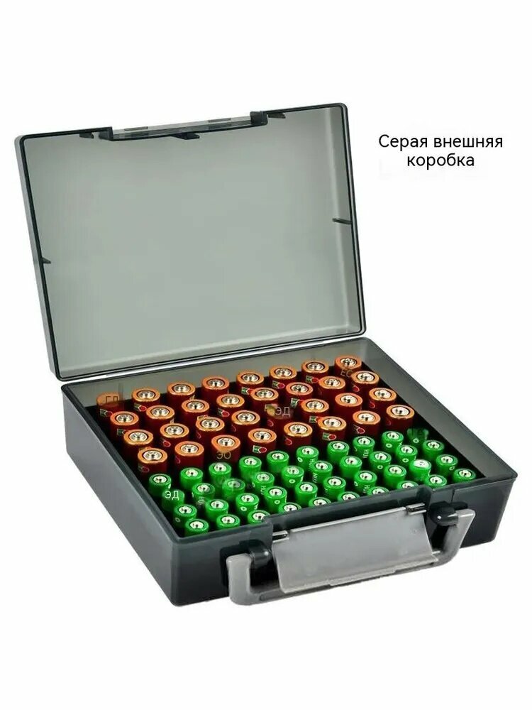 Бокс для батареек, серый