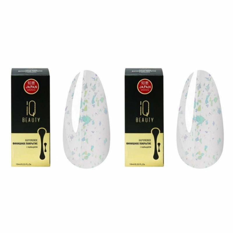 IQ BEAUTY Топ с шиммером, №108 Unicorn, разноцветный шиммер, 10 мл, 2 шт.