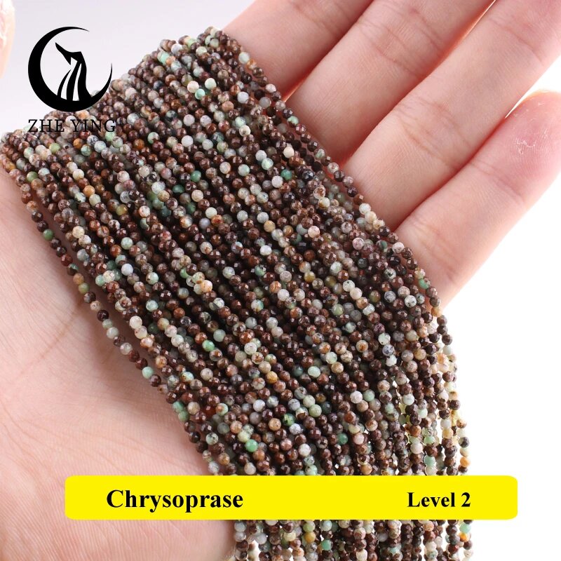 Бусины из хризопраза 3 мм, Цвет: 115Chrysoprase L.2