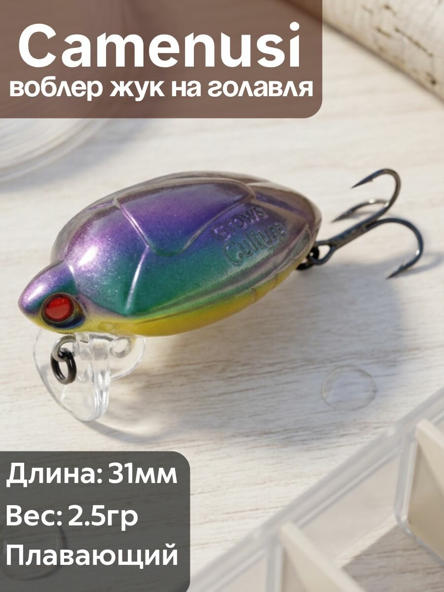 Воблер жук на голавля Camenusi, плавающая приманка на хищника