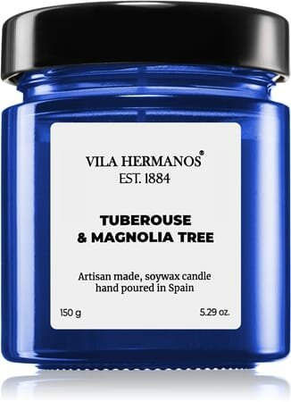 Свеча Vila Hermanos Apothecary Cobalt Blue Tuberose & Magnolia Tree, унисекс, 150 г, кобальтовый синий
