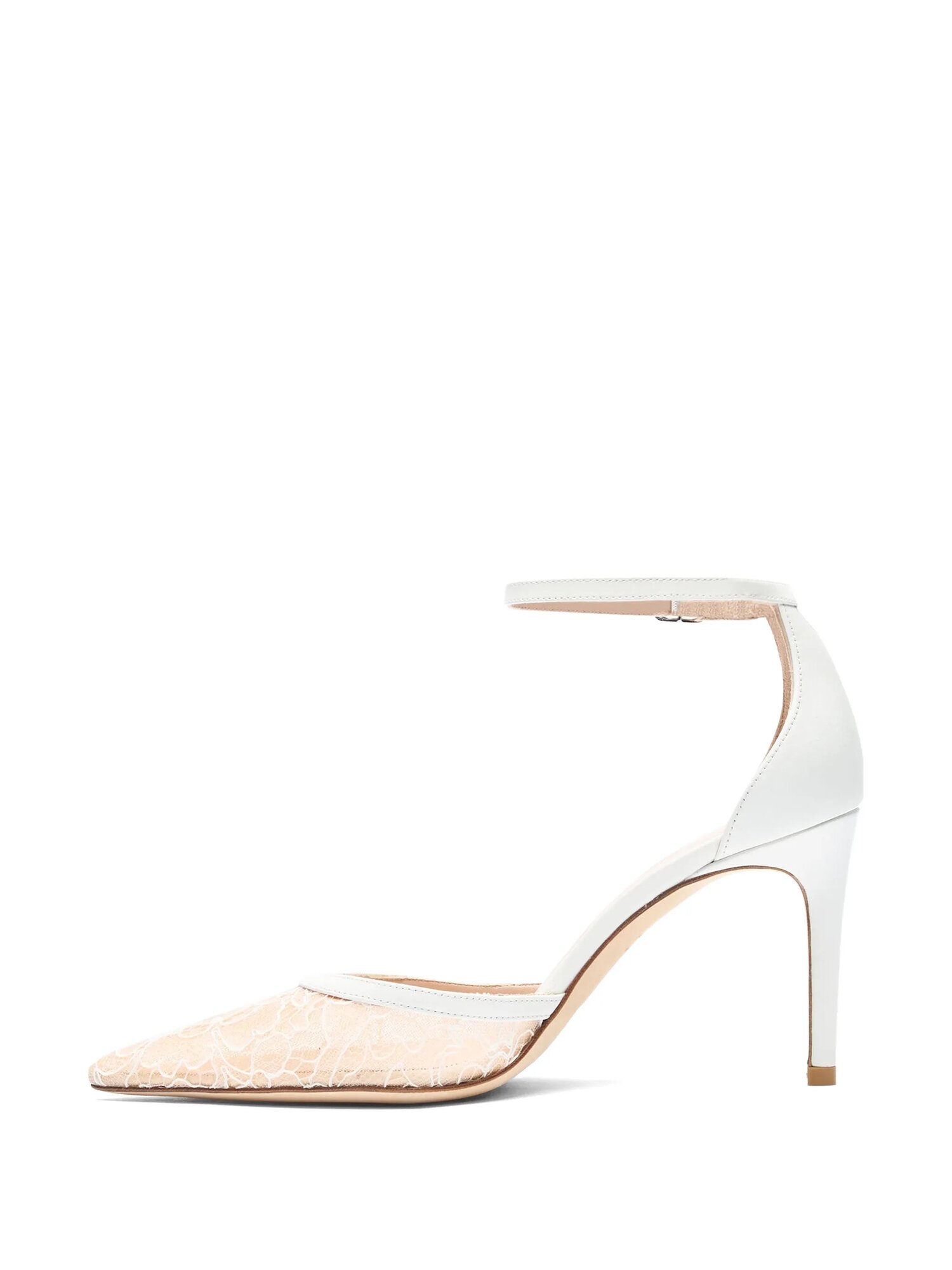 Туфли Stuart Weitzman Stuart Power Strap 85, размер 39.5, белый — фото 1