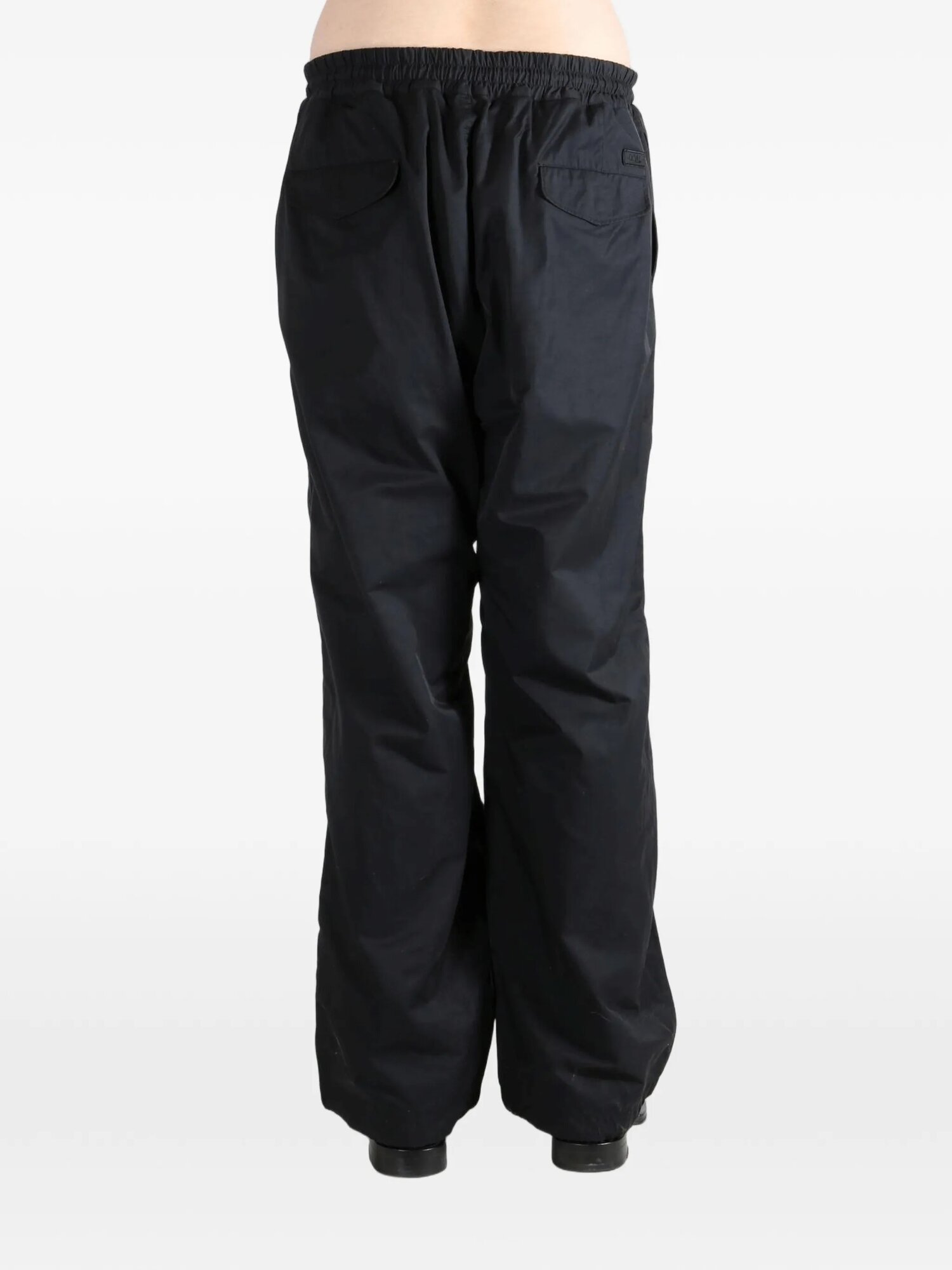 Брюки nanamica Drawstring-waist trousers, размер 36, black/black — фото 1