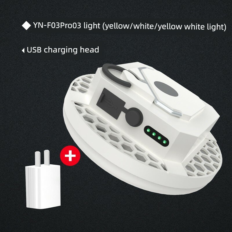Yani F03 Pro Кемпинговый фонарь с USB-зарядным устройством, портативный наружный фонарь для кемпинга походов ночного