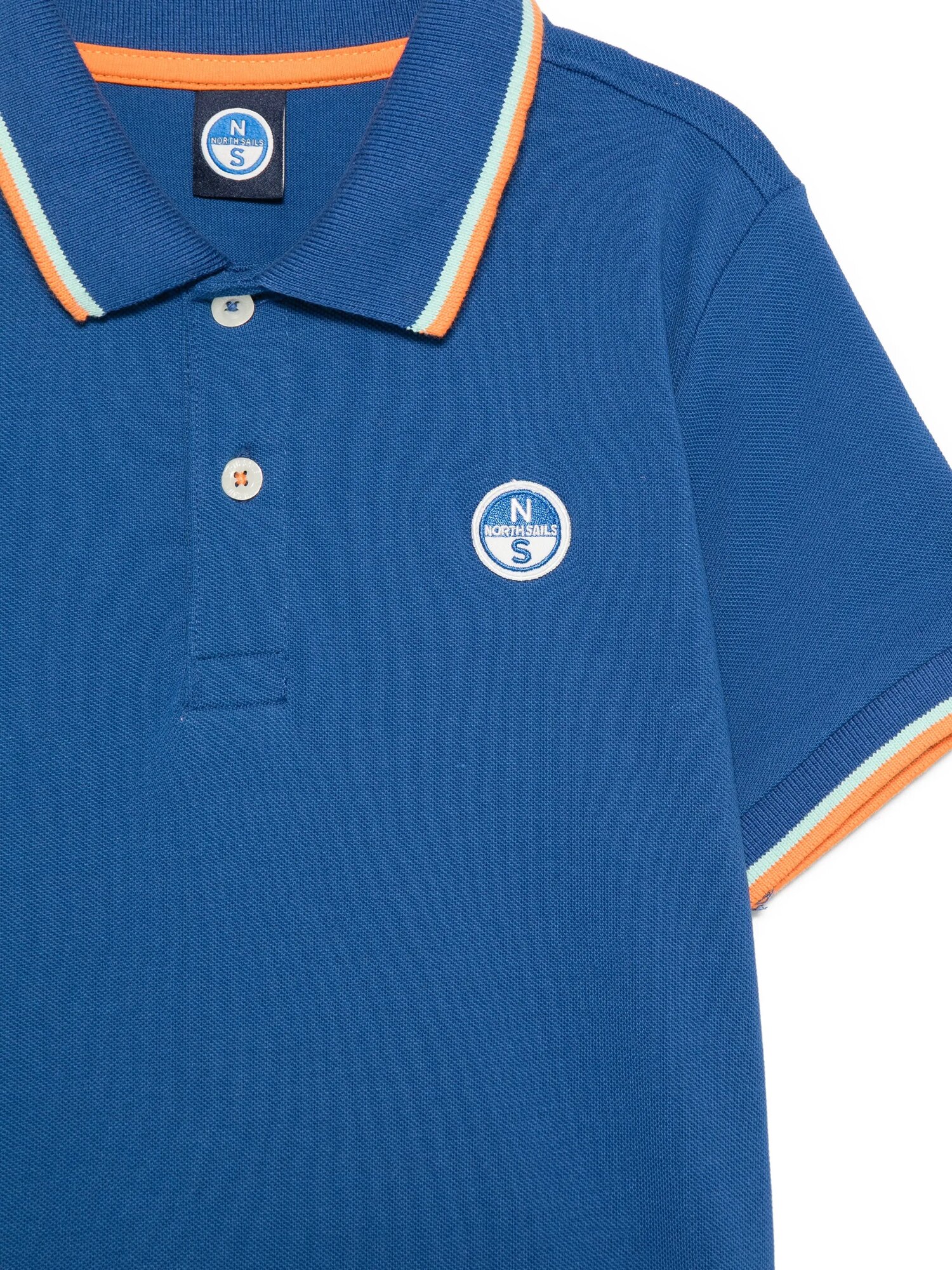 Рубашка North Sails Logo-patch tipped polo shirt, размер 16 лет — фото 1