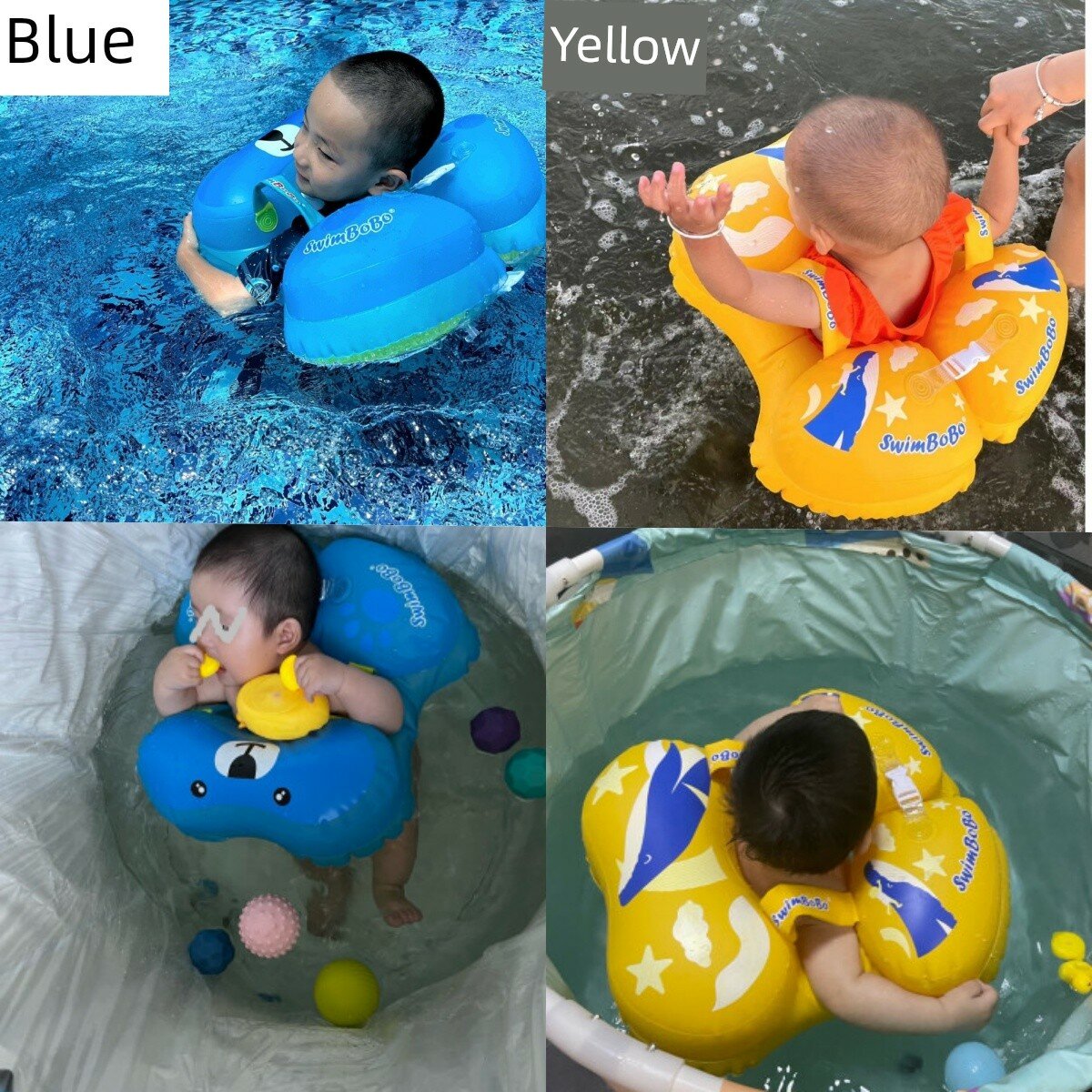 Надувной круг для плавания Swimbobo, бесплатный детский надувной круг для плавания подмышками, нарукавник, защита от