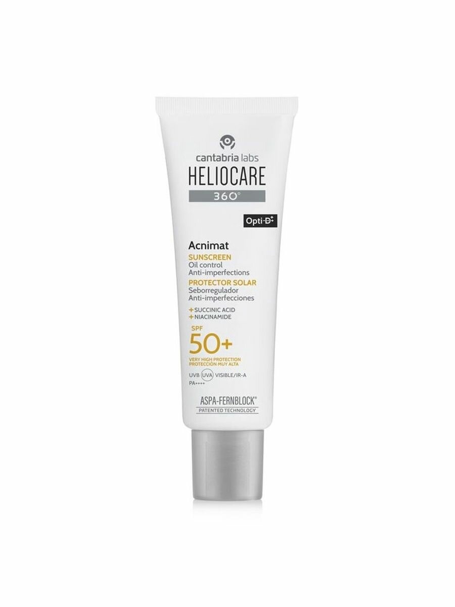 Heliocare 360 Acnimat SPF50+ Себорегулирующий солнцезащитный крем для кожи, склонной к акне 50 мл